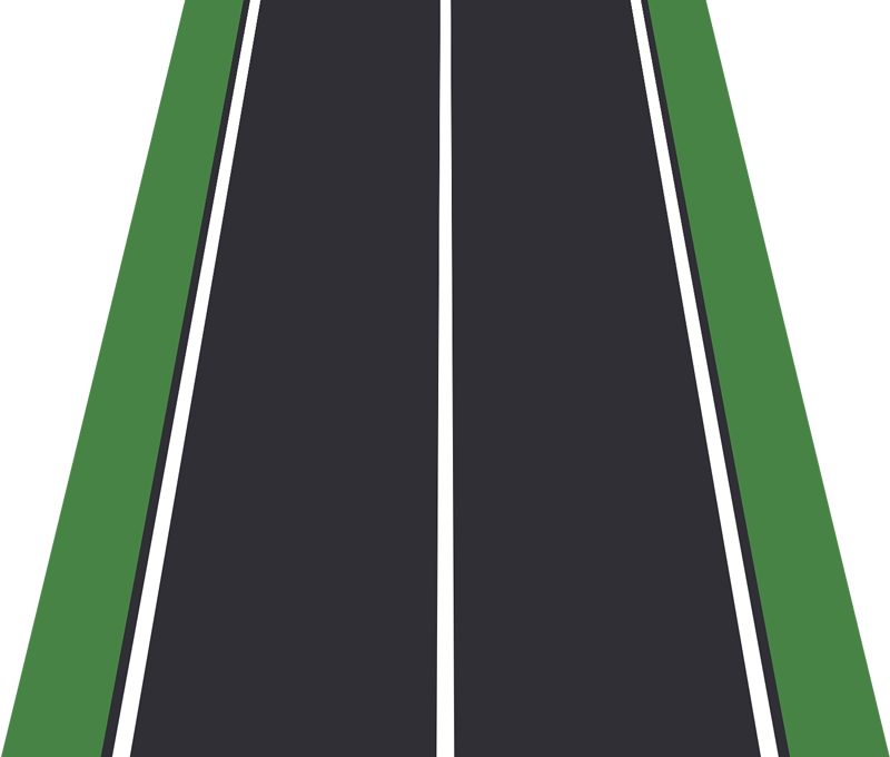 Fahrbahnbegrenzung und Fahrstreifenbegrenzung